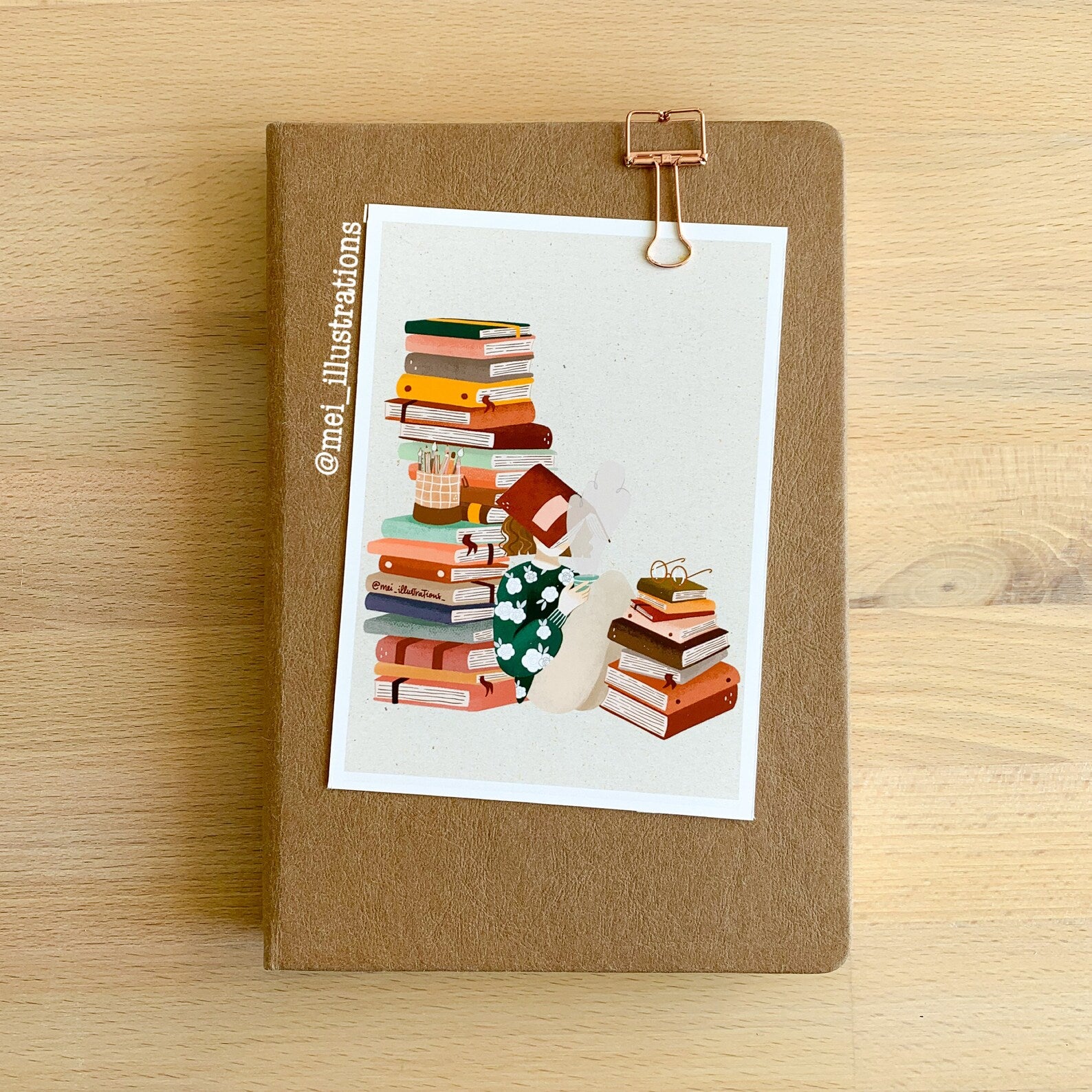 Bookworm vol.4 art print – Meiillustrations